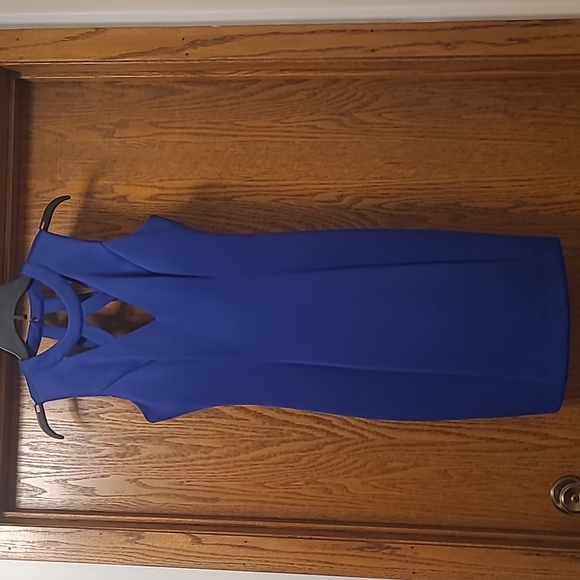 Guess | Dresses | Guess Formal Cutout Blue Dress | Poshmark